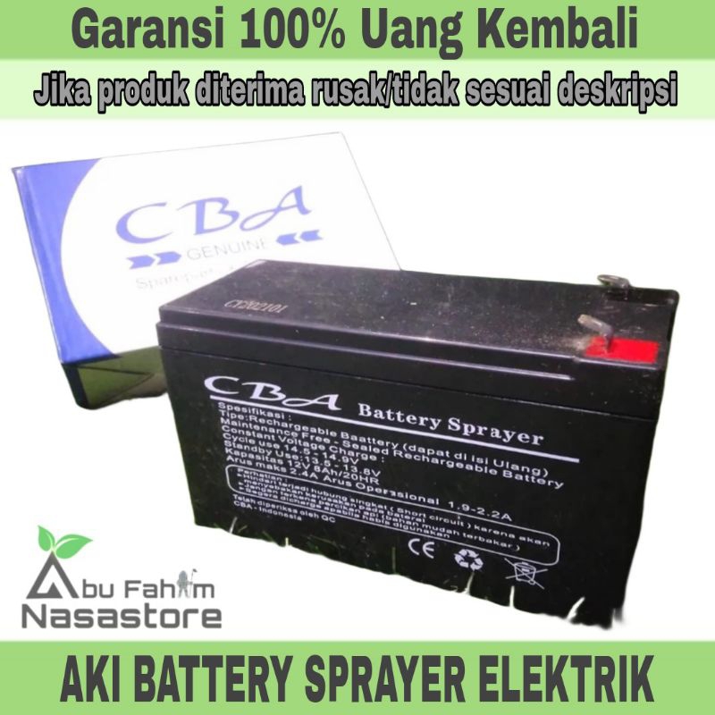 Jual AKI BATERAI CBA | AKI SPRAYER ELEKTRIK | AKI SEMOROT 16 LITER ...