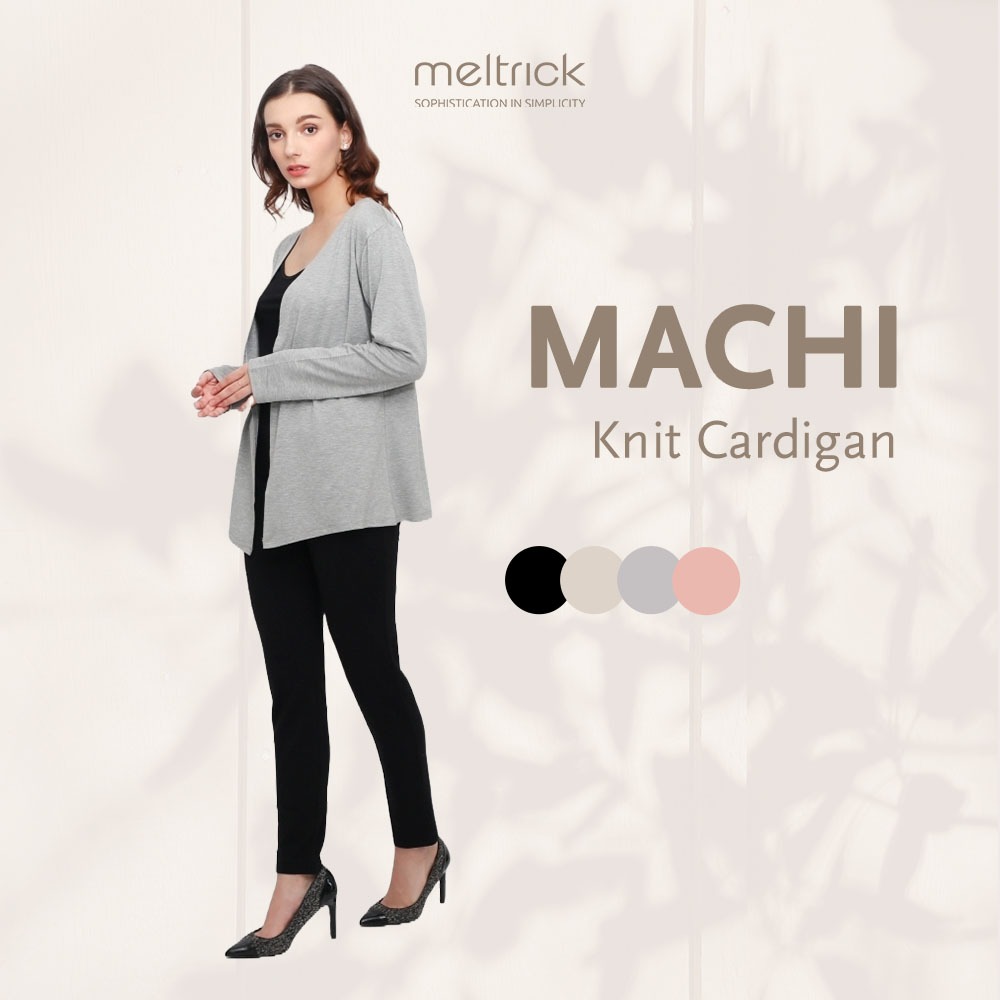 Jual Meltrick - Machi Knit Cardigan Grey | Shopee Indonesia