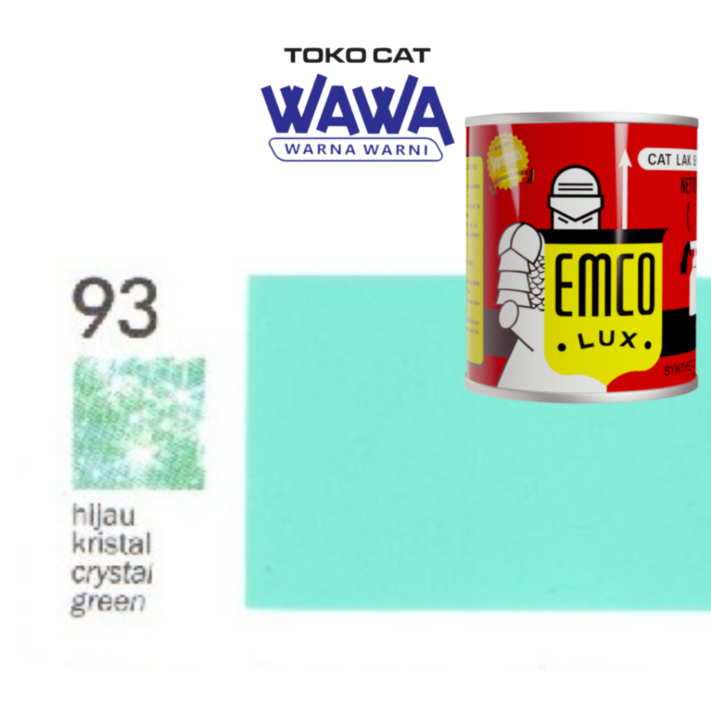 Jual Emco Lux cat kayu dan besi sintetis HIJAU KRISTAL 93_ 1kg | Shopee ...