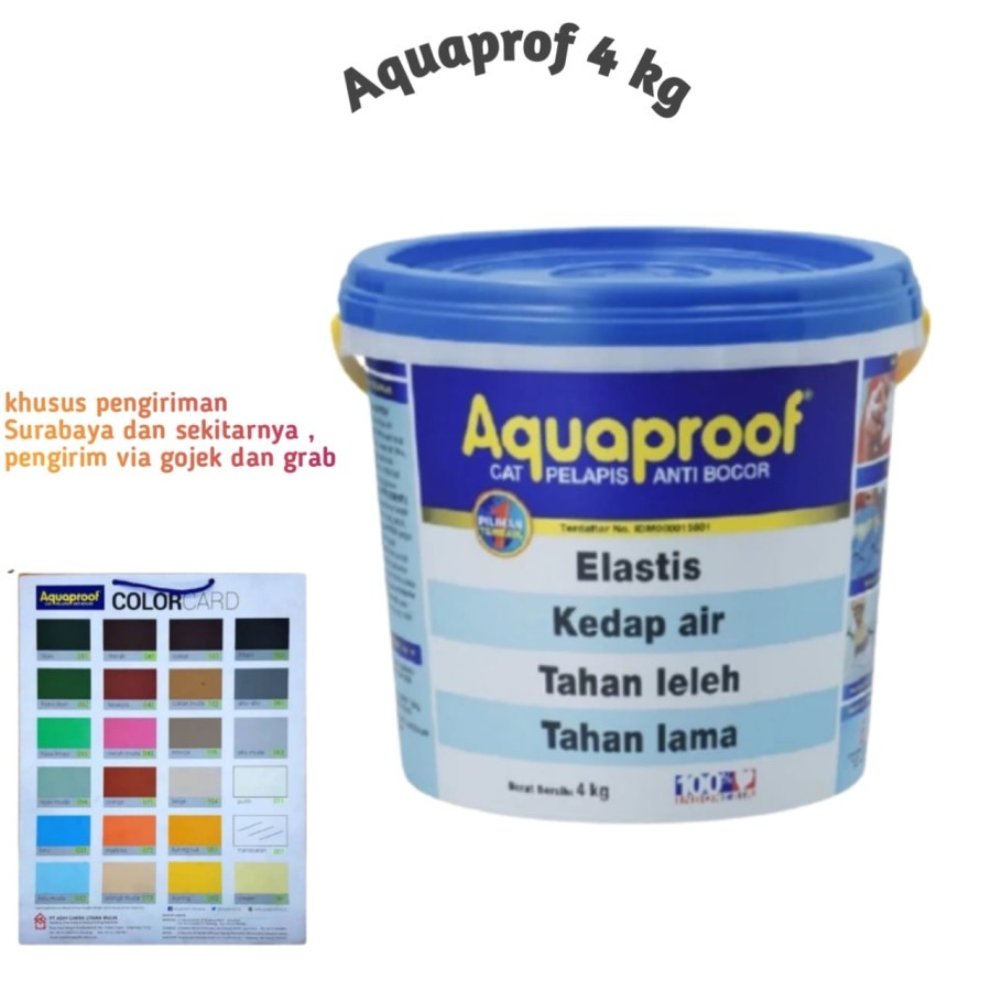Jual cat aquaproof 4 kg, cat waterproofing,cat pelapis anti bocor ...