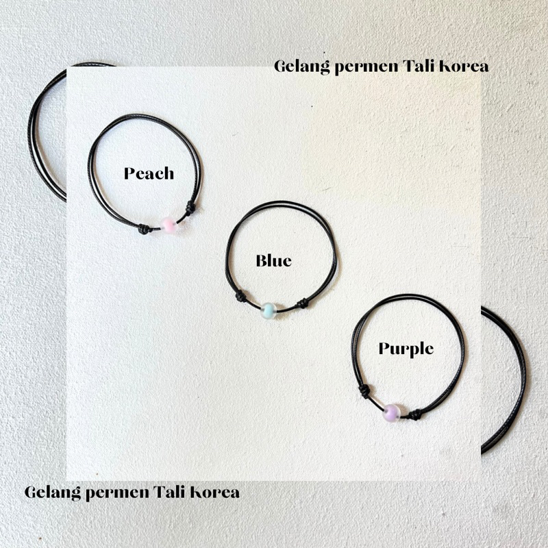 Jual Gelang Permen Raibow Tali Korea | gelang simpel Estetic | Shopee ...