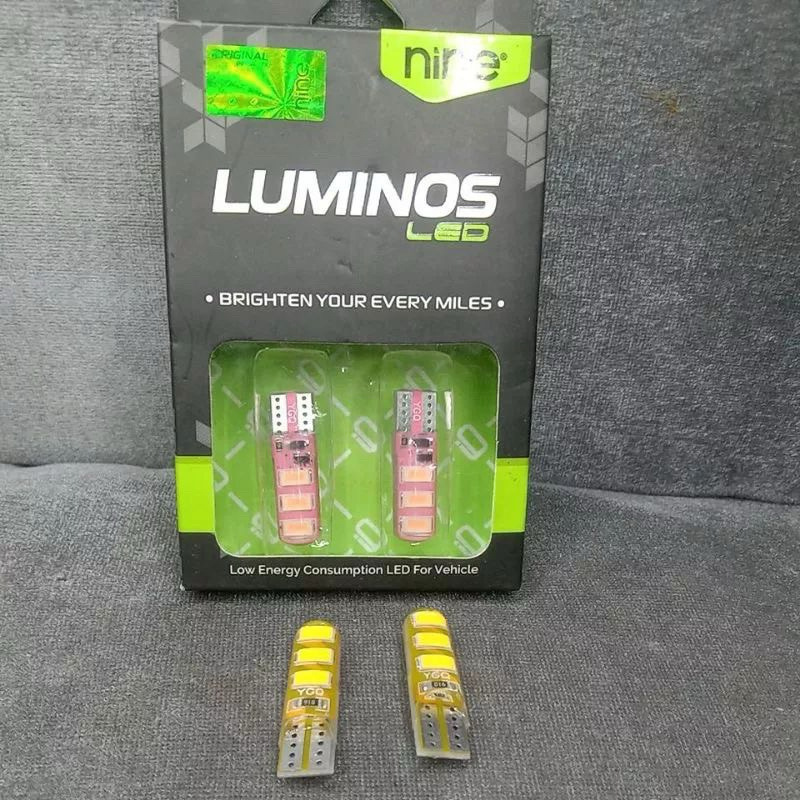 Jual NINE LUMINOSLED SEPASANG LAMPU LED T10 6 LED MIDE DIAM MANTENG ...