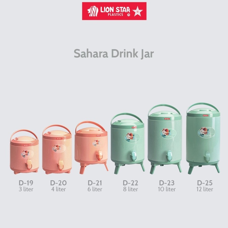 Jual Dispenser Air/Drink Jar Teh Sahara 4 Liter D-20 Lion Star | Shopee Indonesia