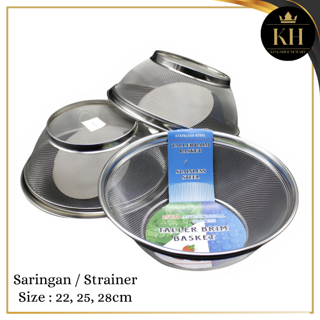 Jual Saringan / Strainer / Ayakan Stainless Model Mangkok / Saringan ...