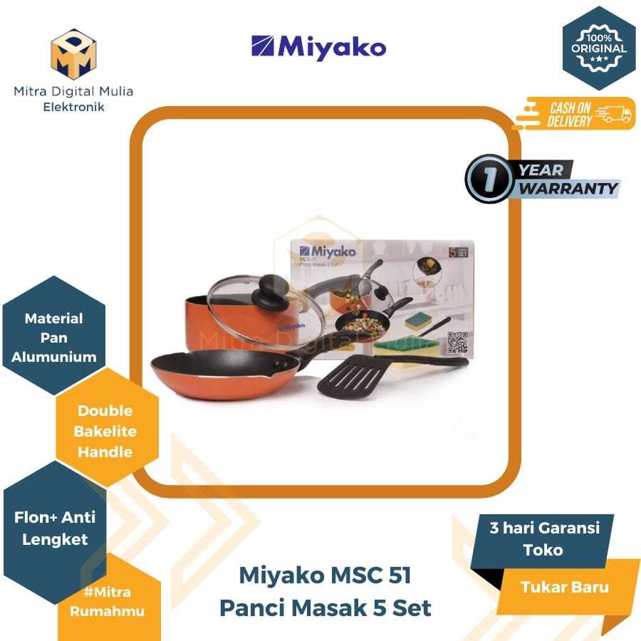 Jual Miyako MCS 51 Cookware Set 5 in 1 | Shopee Indonesia