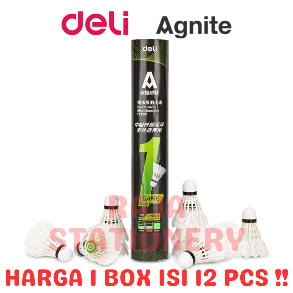 Jual Deli Agnite Badminton Shuttlecock / Kok Bulu Tangkis Badmin F2202 ...