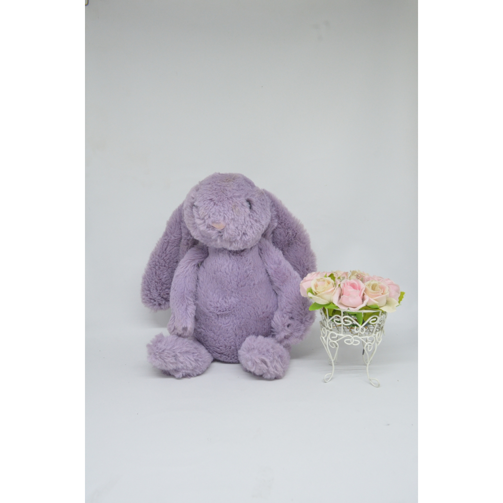 Jual Jellycat Bashful Lilac Bunny Stuffed Animal, Medium, 12 inches | Shopee Indonesia