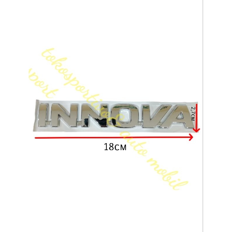Jual Emblem Logo stiker Tulisan Toyota Innova Reborn 2016-2022 | Shopee ...