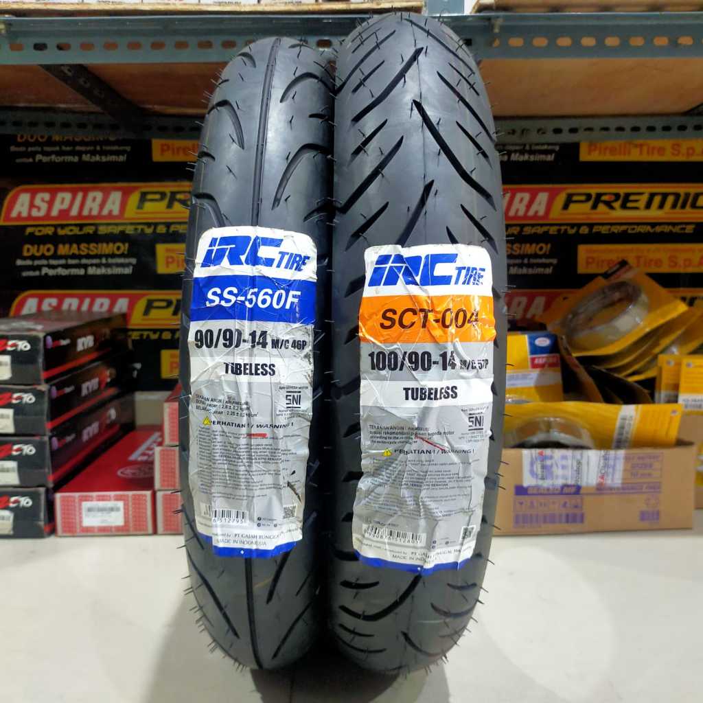 Jual Paket Ban LEXI IRC 90/90-14 Dan 100/90-14 Tubeless Original SS 560 ...