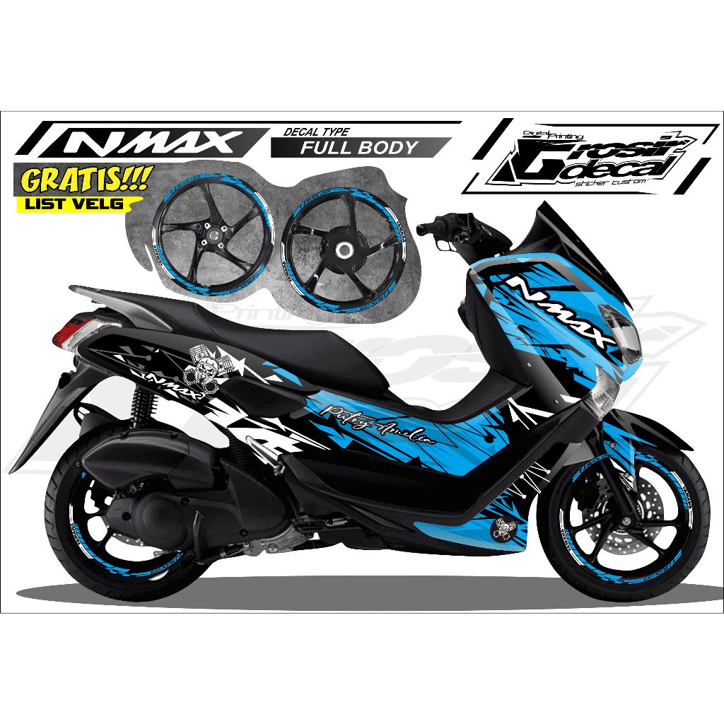 Jual DECAL NMAX KEREN FULL BODY DECAL YAMAHA NMAX FULL BODY FREE CUSTOM ...