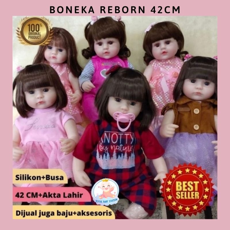 Jual TERMURAH! Boneka Reborn Bayi Silikon mirip Asli Dengan Akta Lahir ...