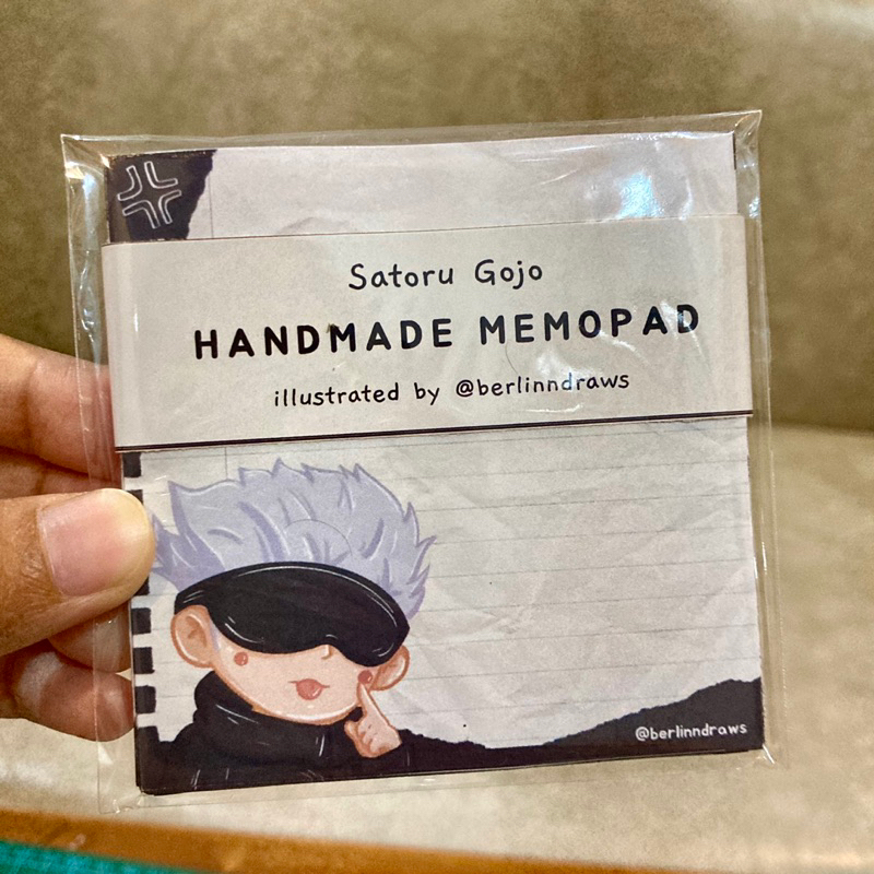 Jual HANDMADE MEMOPAD by berlindraws | karakter ghibli, gojo, arriety ...
