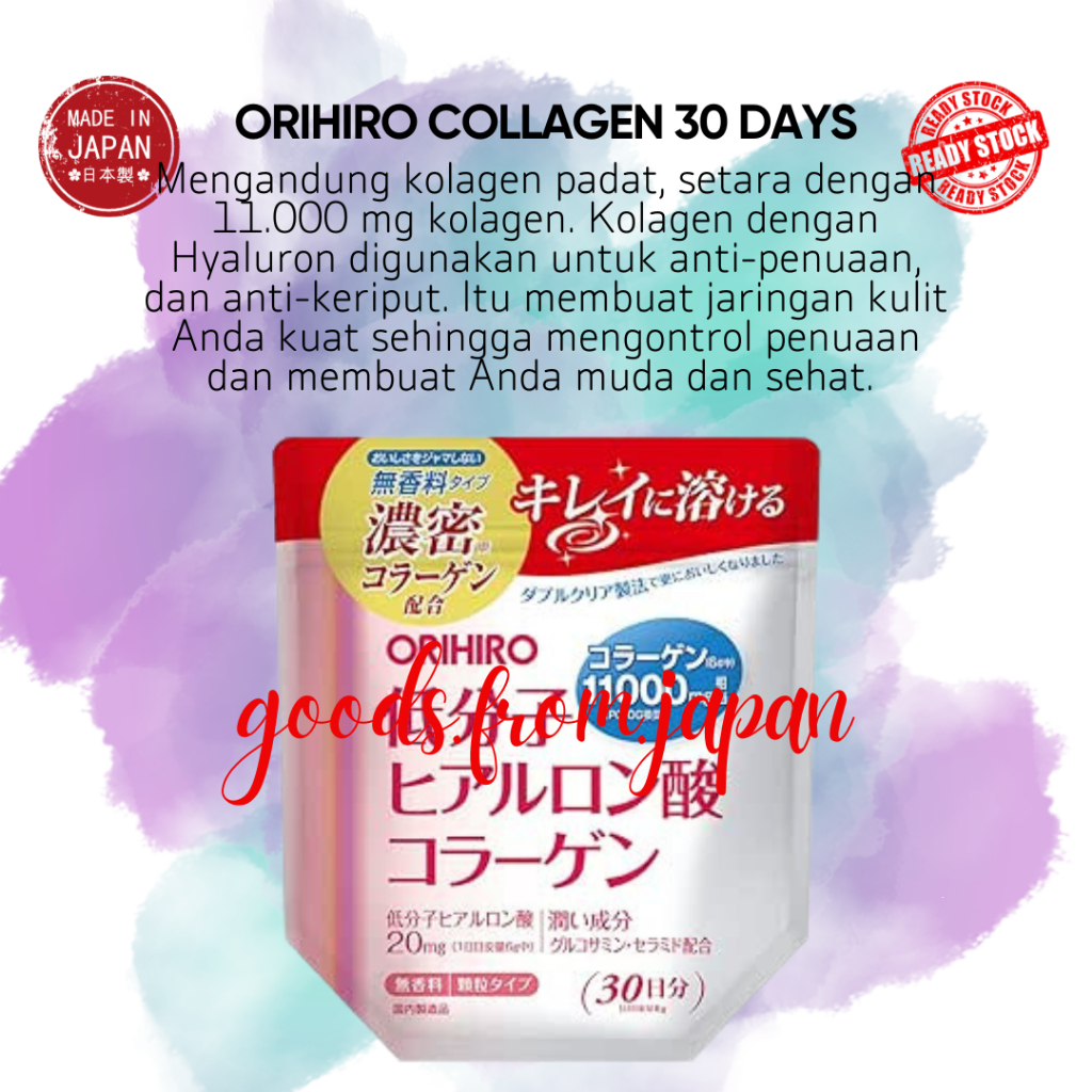Jual ORIHIRO COLLAGEN PLUS HYALURONIC ACID NEW FORMULA | Shopee Indonesia