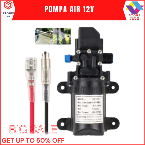Jual Pompa Air Dc 12 Volt? 72w 130psi 4.0 L/min Sanyo Mini Termurah ...