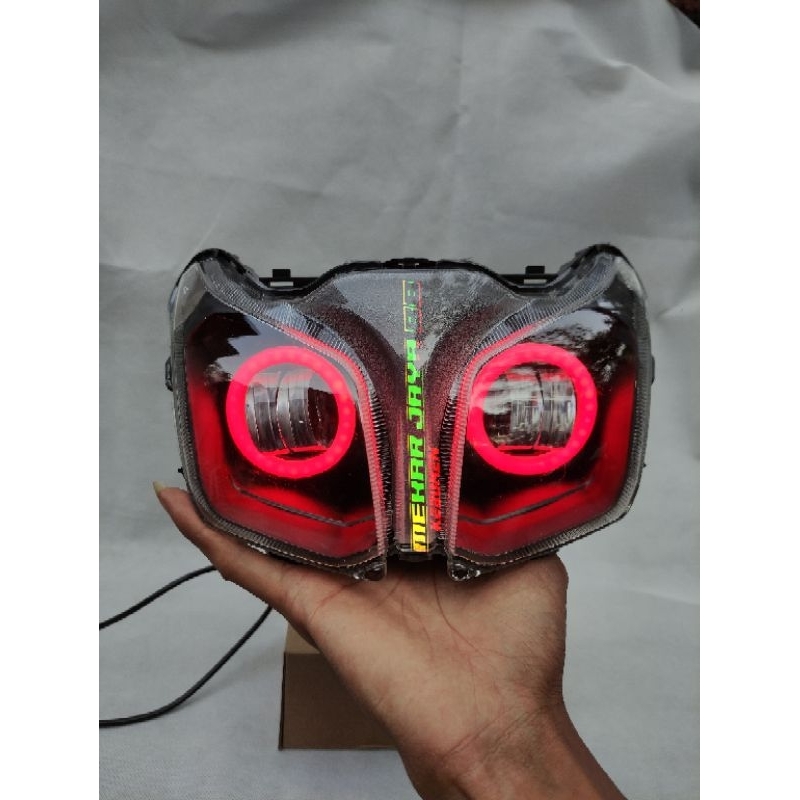 Jual Mika lampu daymaker jupiter z1 fi robot mata merah reflektor ...