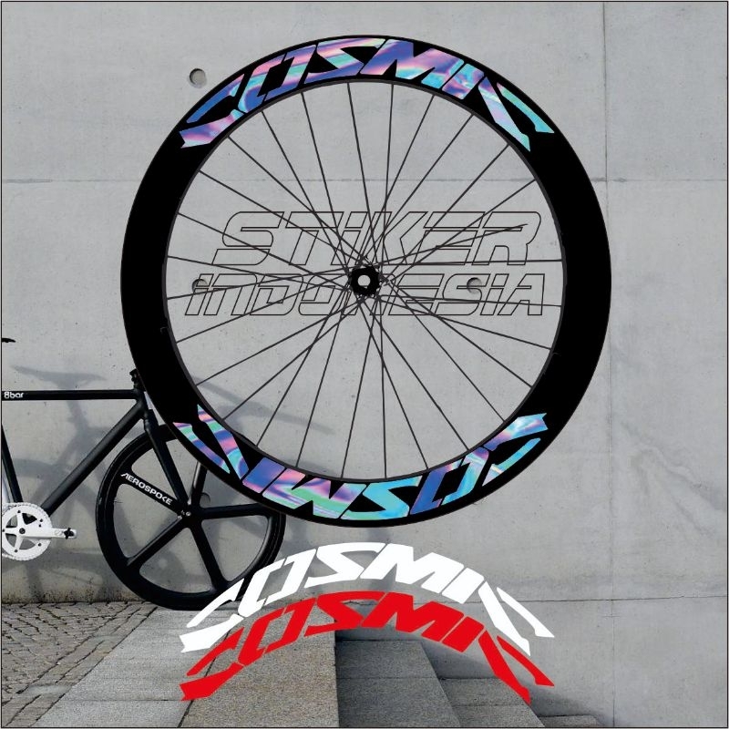 Jual stiker velg sepeda 700c sticker rims sepeda cozmic 700c cozmic ...