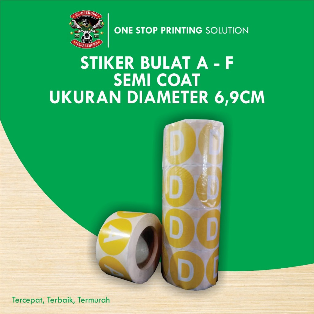 Jual STIKER BULAT A SAMPAI F STIKER LINGKARAN STIKER HURUF | Shopee ...