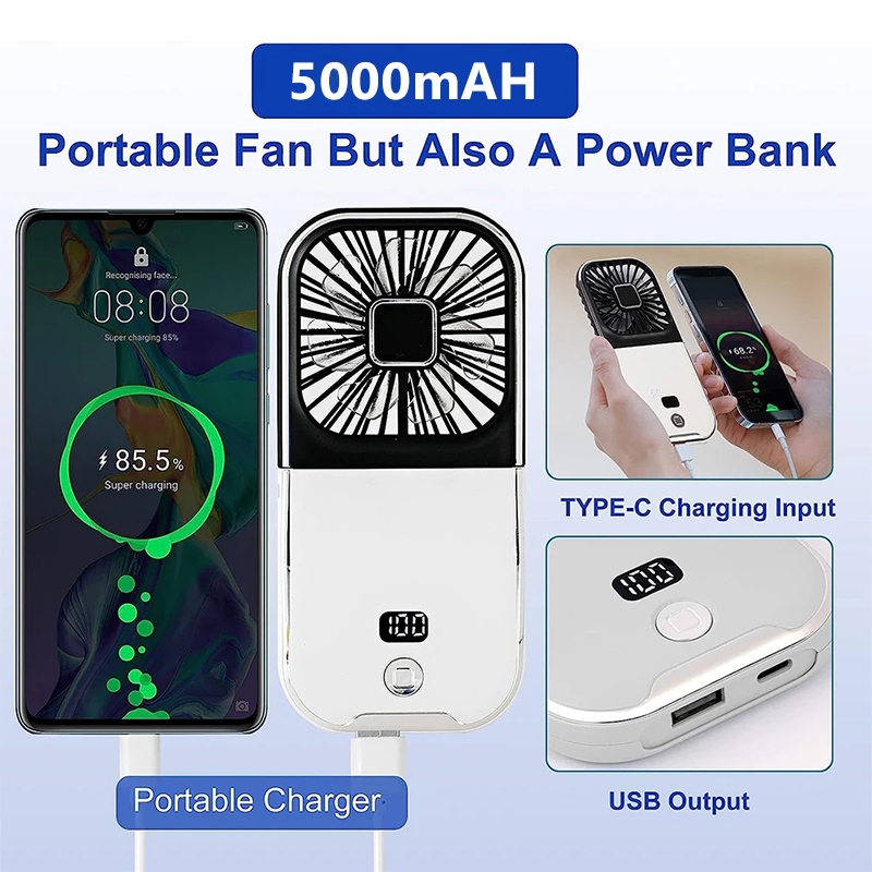 Jual 5000mAH 3In1 Kipas Angin Portable/kipas Portable Kipas Mini/Power ...