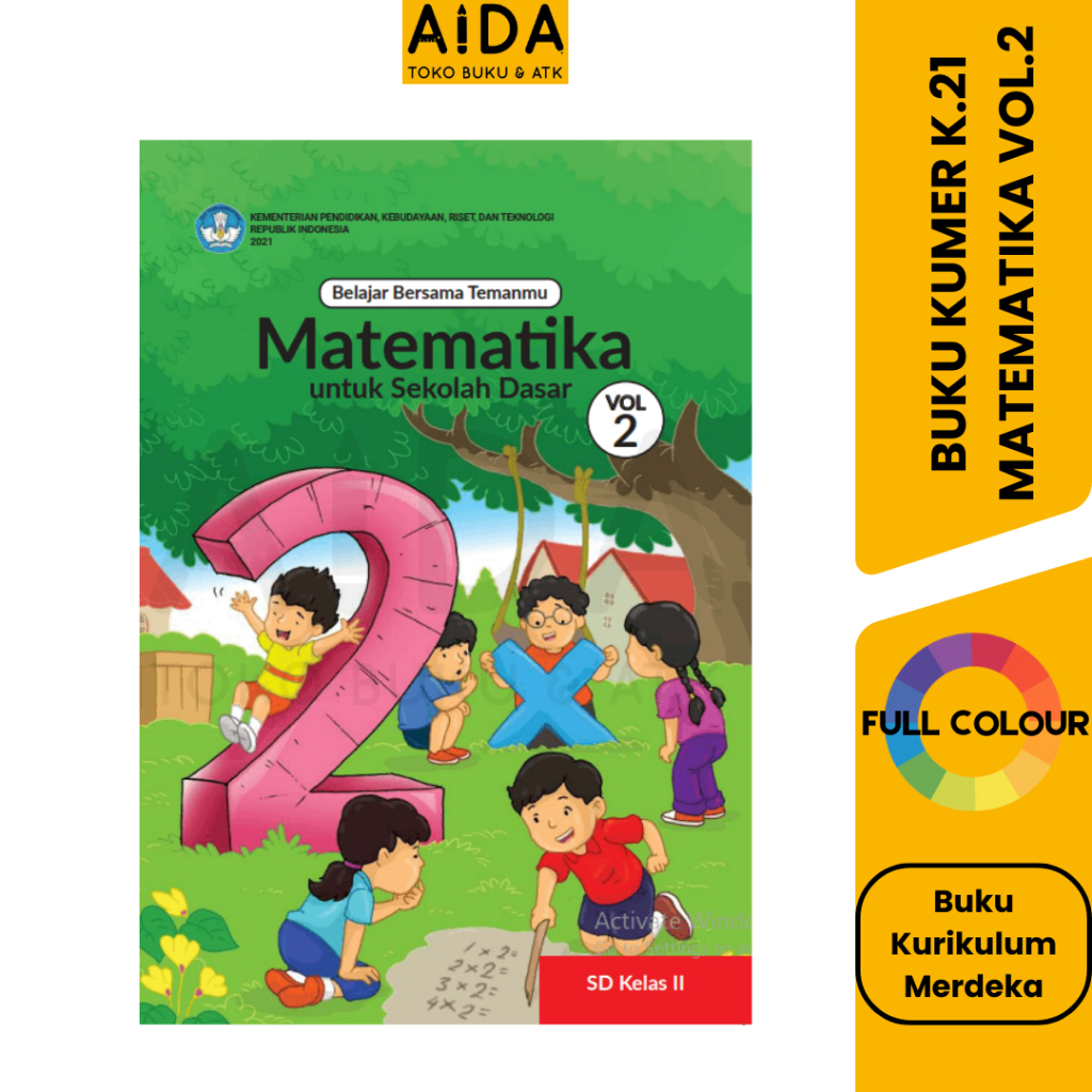 Jual Buku SD Matematika Kelas 2 Volume 2 - Belajar Bersama Temanmu Kelas II Vol 2 Buku Kurikulum ...