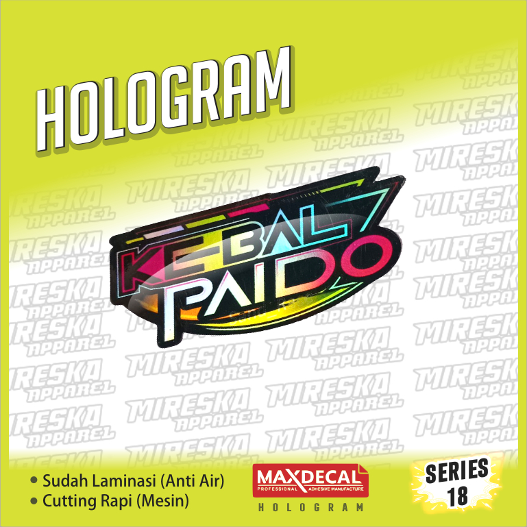 Jual Terbaru!! Stiker Viral Hologram Terlaris Racing Series 18 ...
