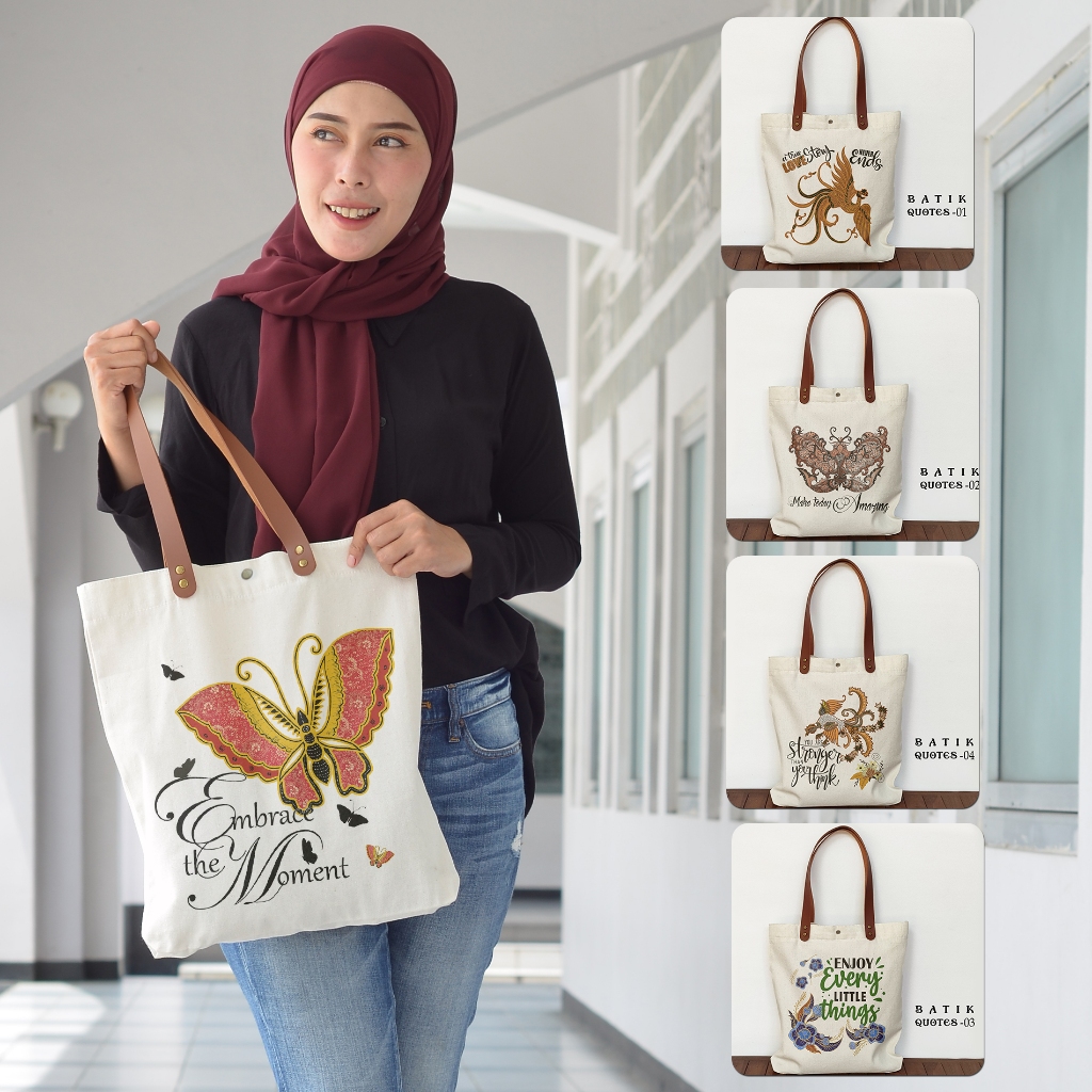 Jual Totebag Souvenir Batik Quotes Tas Batik Quotes Indonesia | Shopee ...