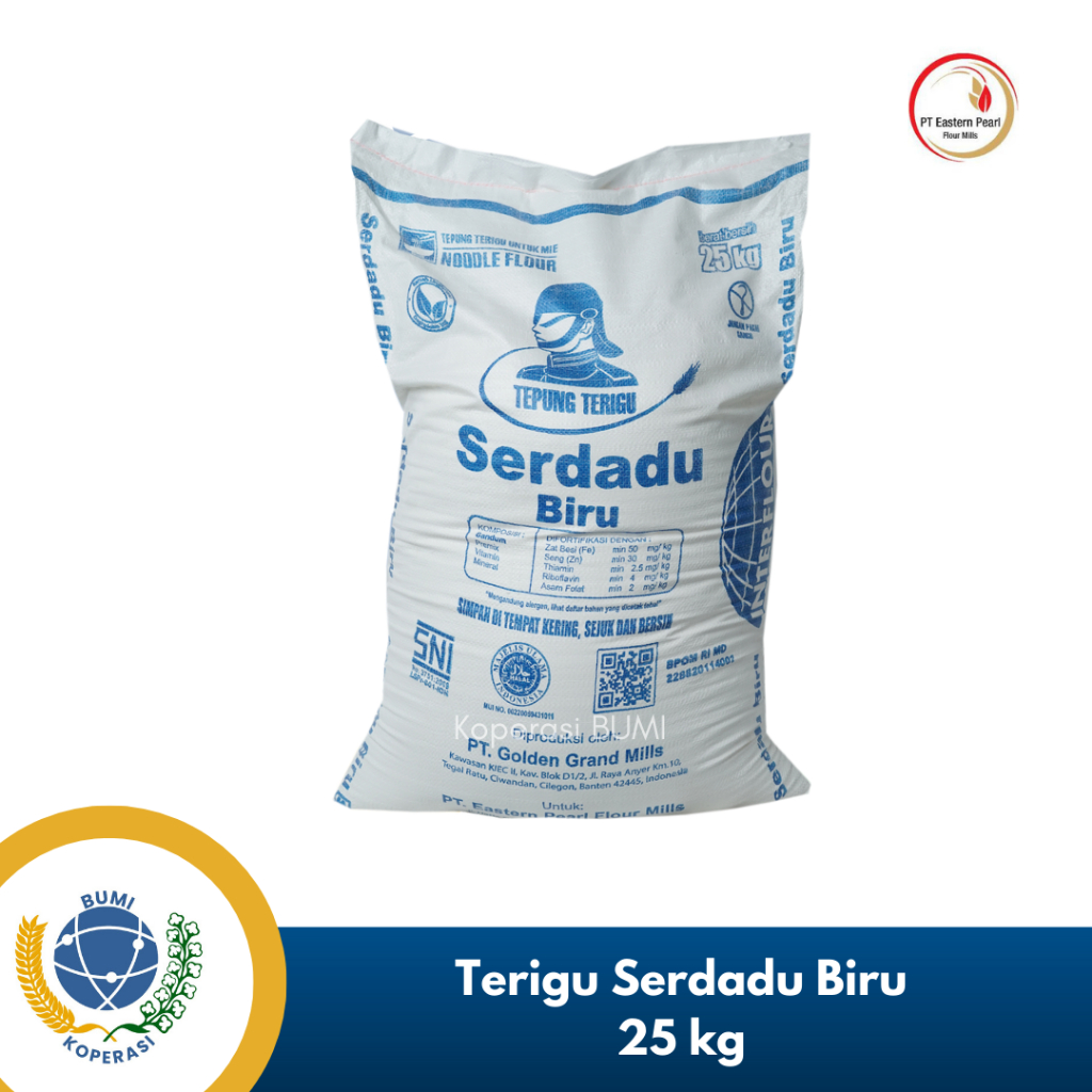 Jual Tepung Terigu Eastern Serdadu Biru 25 kg | Shopee Indonesia