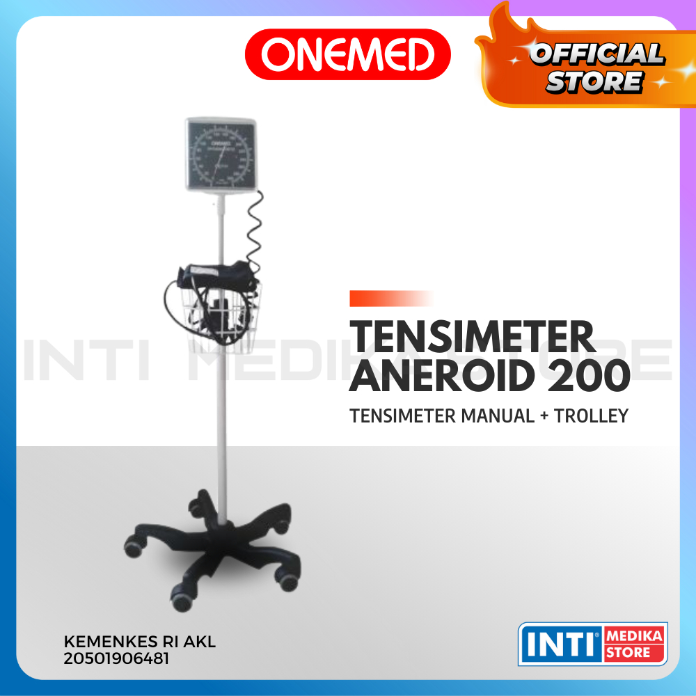 Jual ONEMED - Tensimeter Aneroid Mobile 200 + Trolly | Tensi Manual ...