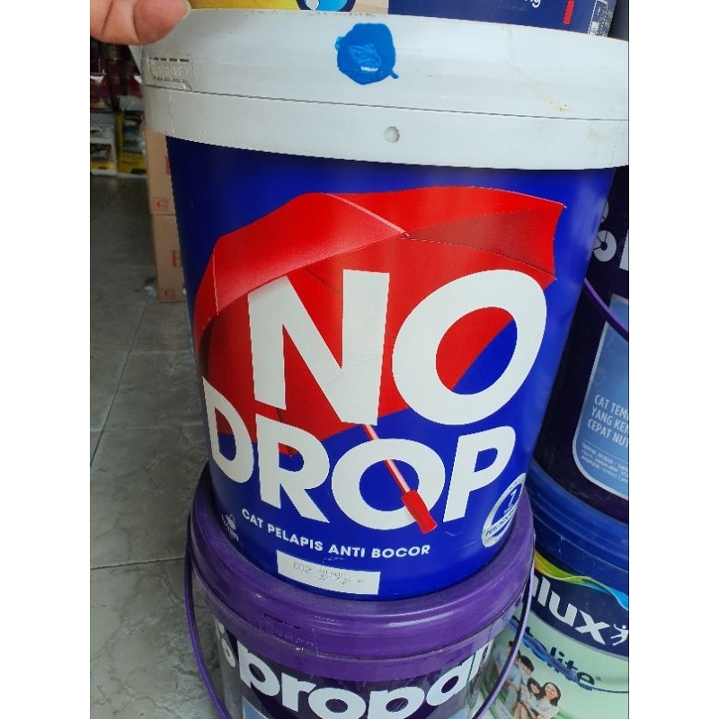 Jual No Drop Cat Pelapis Anti Bocor Waterproofing 20kg 20 kg pail abu abu muda putih hitam dll ...
