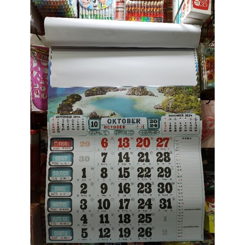 Jual kalender / almanak 2024 kerja kecil dan jumbo gambar | Shopee ...