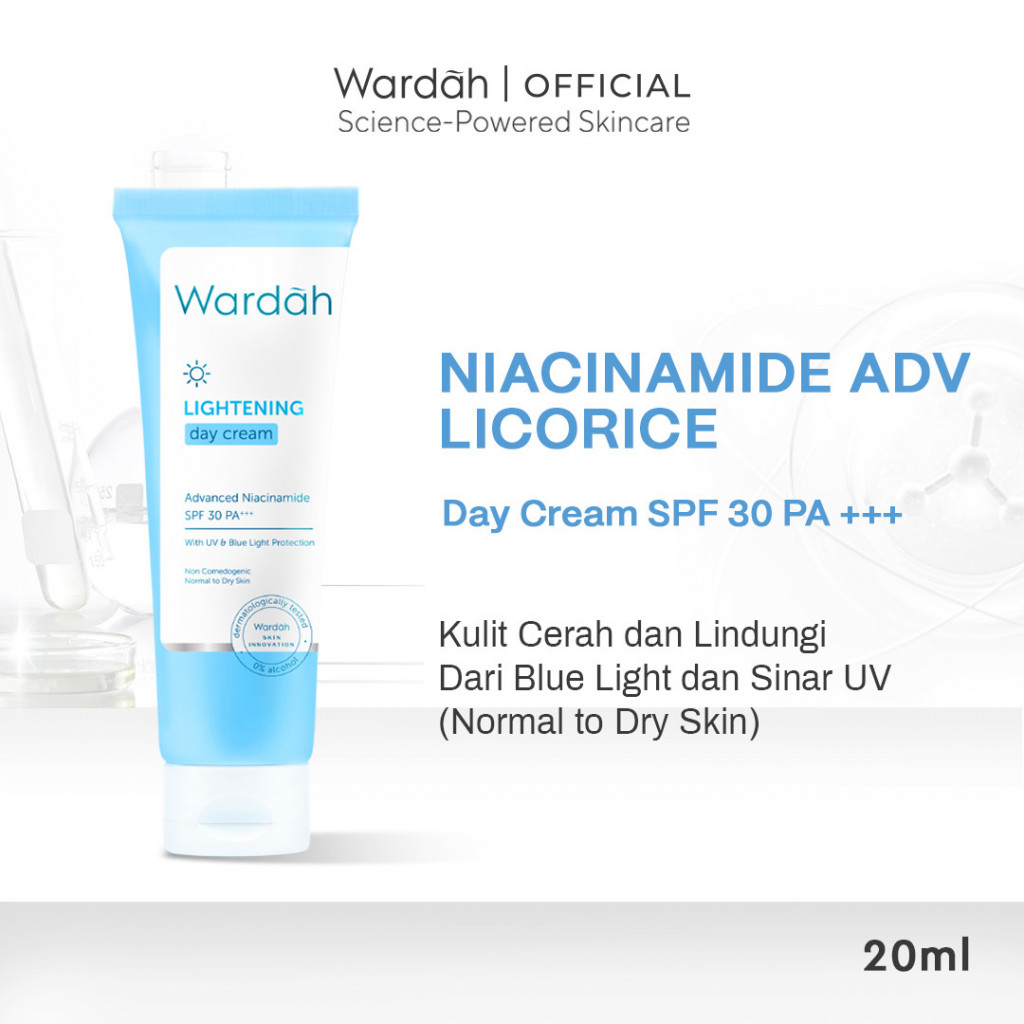 Jual Wardah Lightening Day Cream (20ML) - Krim Pagi dengan Advanced ...