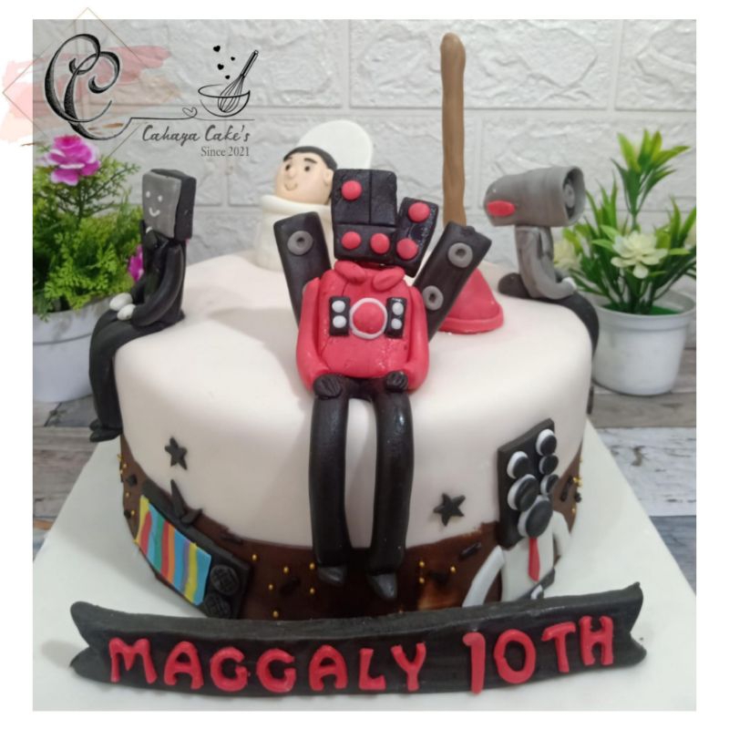 Jual Kue Ulang Tahun Skibidi Toilet / Skibidi Cake / Skibidi Toilet ...