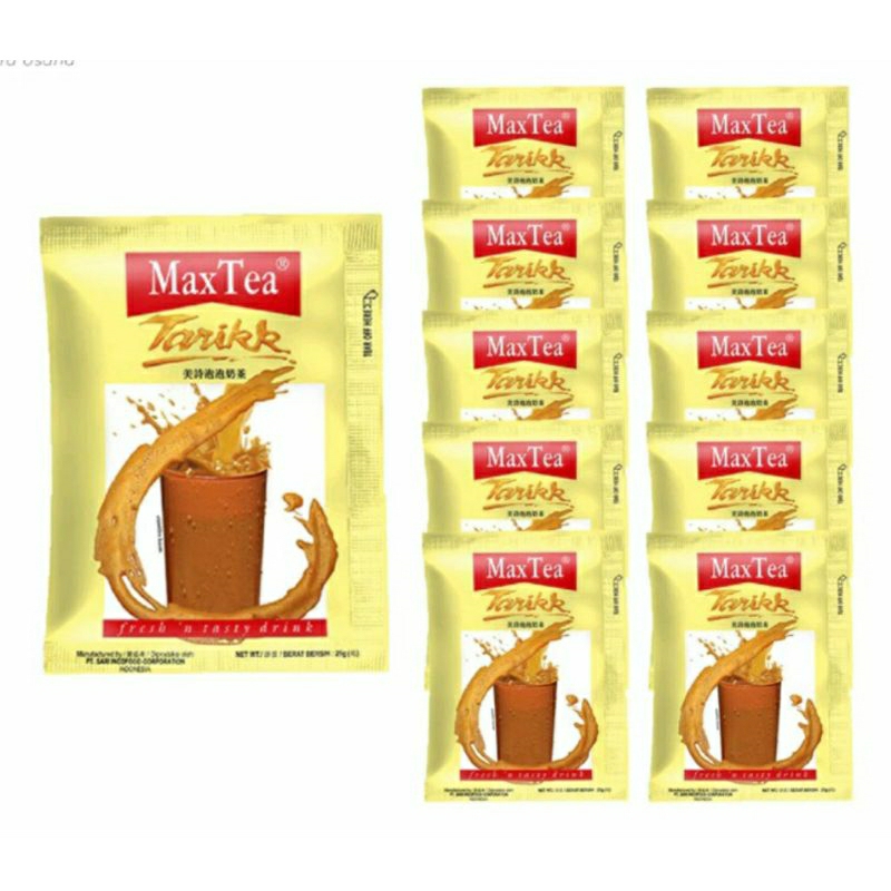 Jual MAX TEA Tarik 25gr (1 Renteng isi 10 Sachet) | Shopee Indonesia