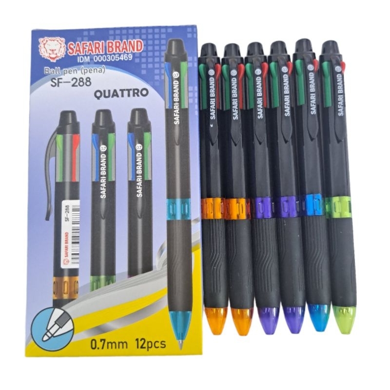 Jual (SF288-LUSIN) Bolpen Ballpoint Bolpoin Pena Pulpen 4 warna 4in1 ...