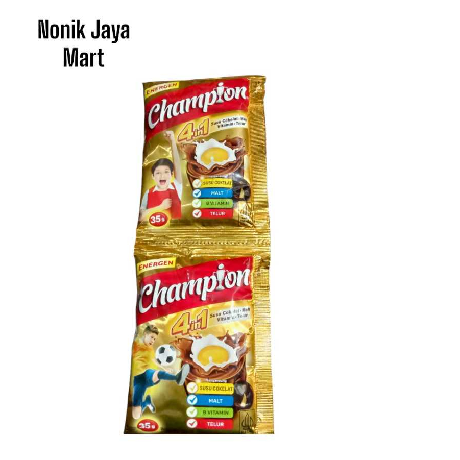 Jual Energen Champion Susu Coklat Renceng | Shopee Indonesia