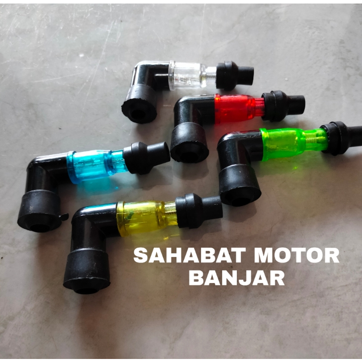 Jual Tutup busi transparan nyala lampu / cangklong busi universal revo ...