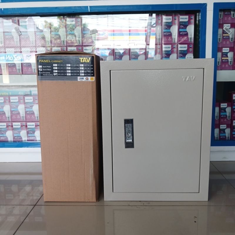 Jual Box panel listrik TAV 30X40X15 kunci tekan | Shopee Indonesia
