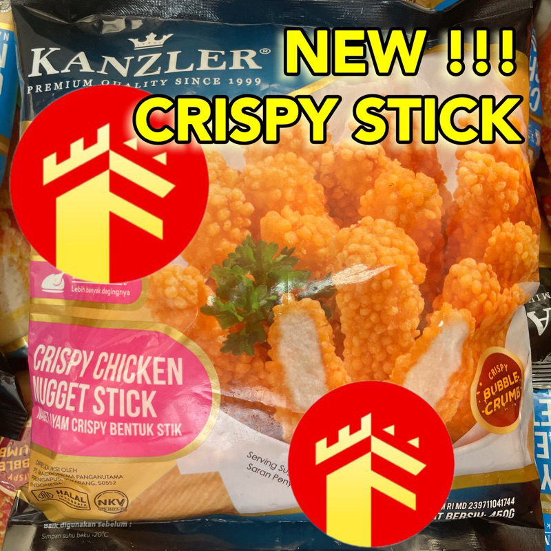 Jual KANZLER NUGET NAGET AYAM CRISPY CHICKEN NUGGET STICK 450 GR CRISPY ...