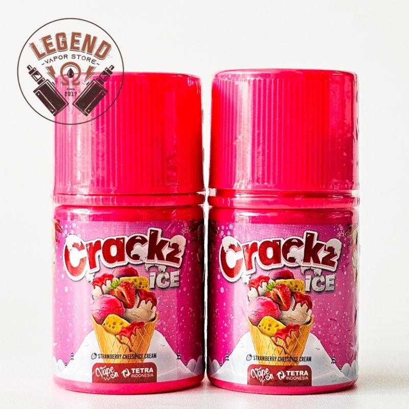 Jual FREEBASE - LIQUID CRACKZ ICE Strawberry Cheese Ice Cream 60ML 3MG ...