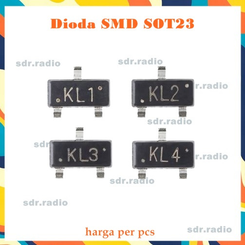 Jual BAT54C Dioda 200mA 30v smd Schottky barrier diode BAT54 KL3 sot-23 | Shopee Indonesia