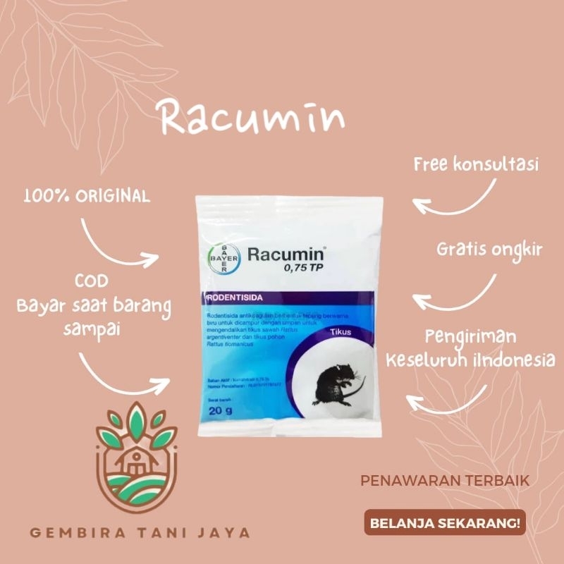 Jual RACUN TIKUS RACUMIN 0,75TP 20gr | Shopee Indonesia