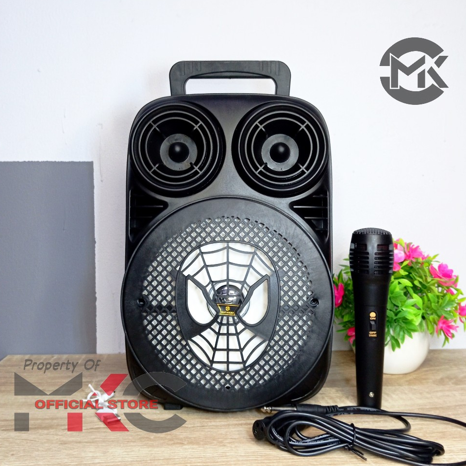 Jual MKC - 3396 Speaker Portable MKC KIMISO Motif Spiderman | Shopee ...