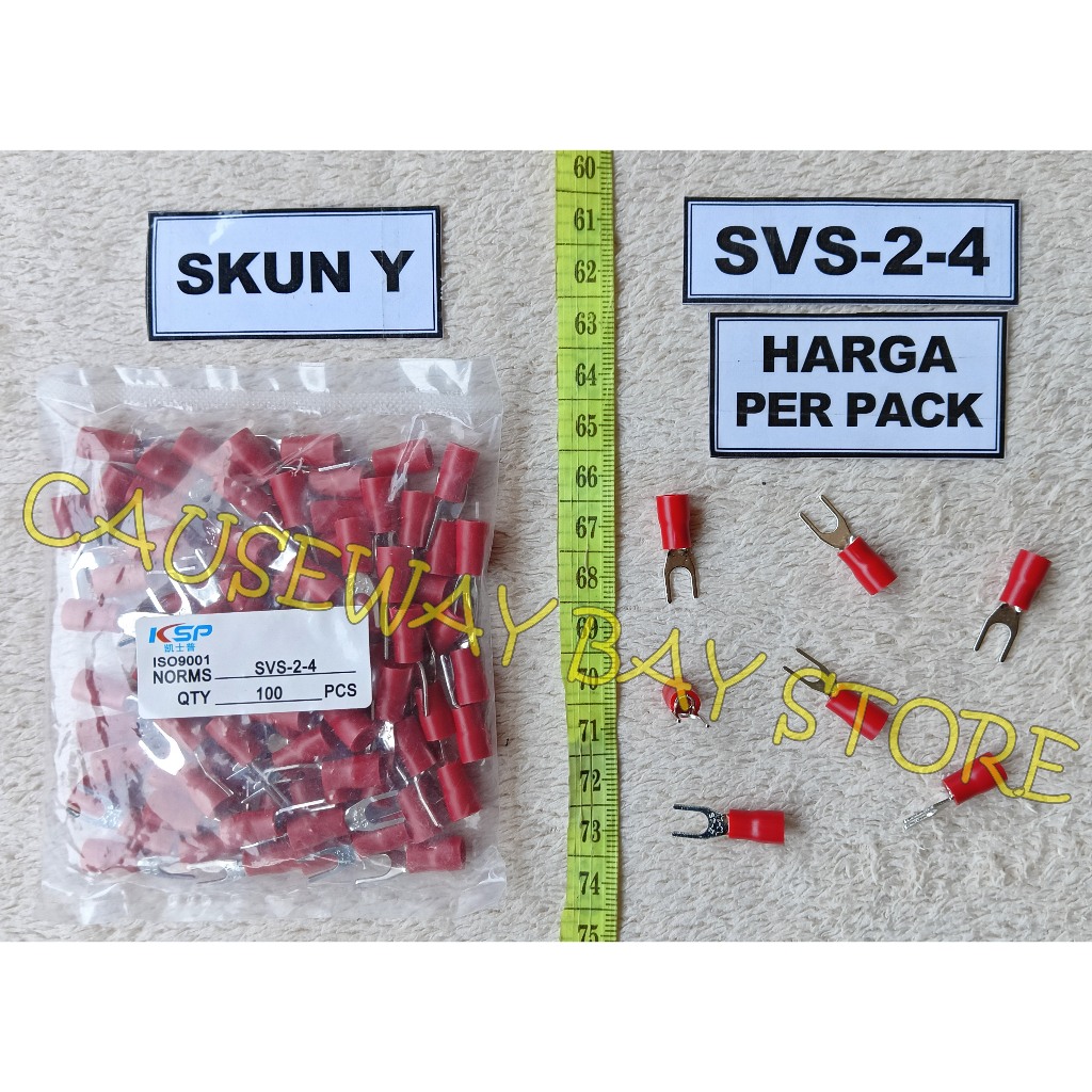 Jual Skun Y SVS -2-4 MERAH 1 PACK (100 PCS) | Shopee Indonesia