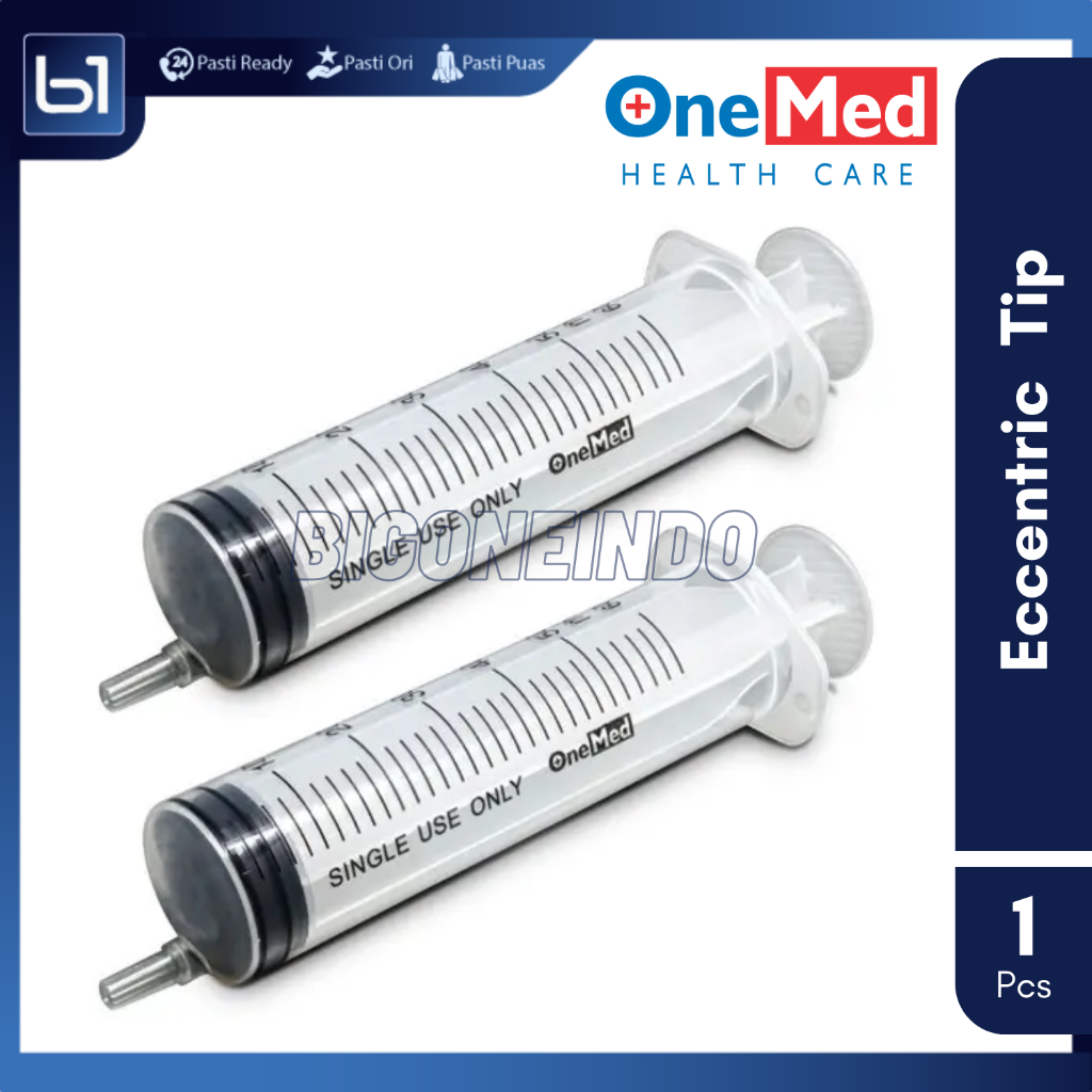 Jual Syringe Eccentric Tip Onemed 20cc & 50cc, Spuit Lubang Samping ...