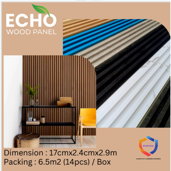 Jual WOODPANEL WPC WALLPANEL COMPOSITE ECHO WOOD PANEL PANJANG 2,9 METER HARGA PER LEMBAR ...