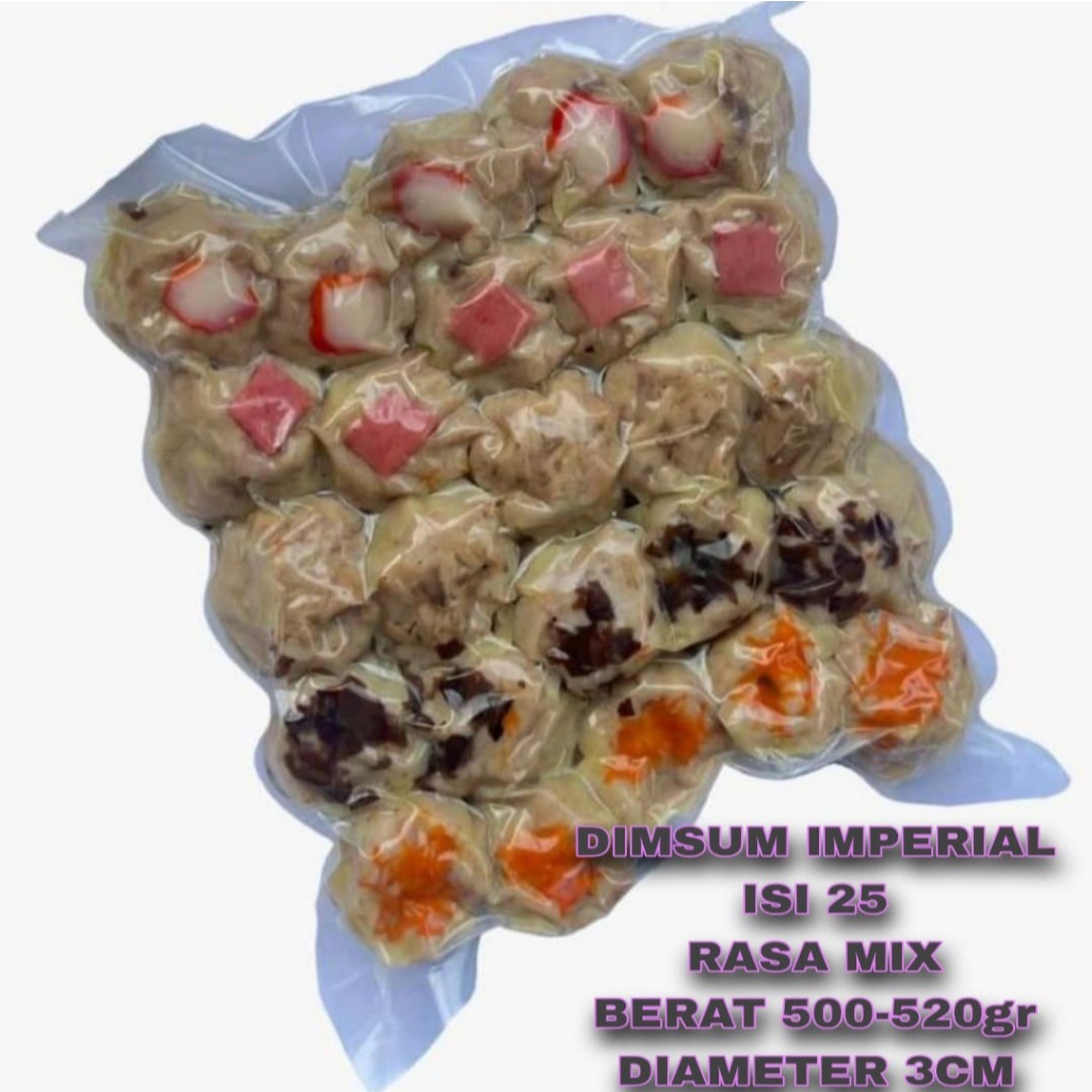 Jual Dimsum Imperial Isi 25pcs Berat 500 gram Frozen Food Dimsum Mix ...