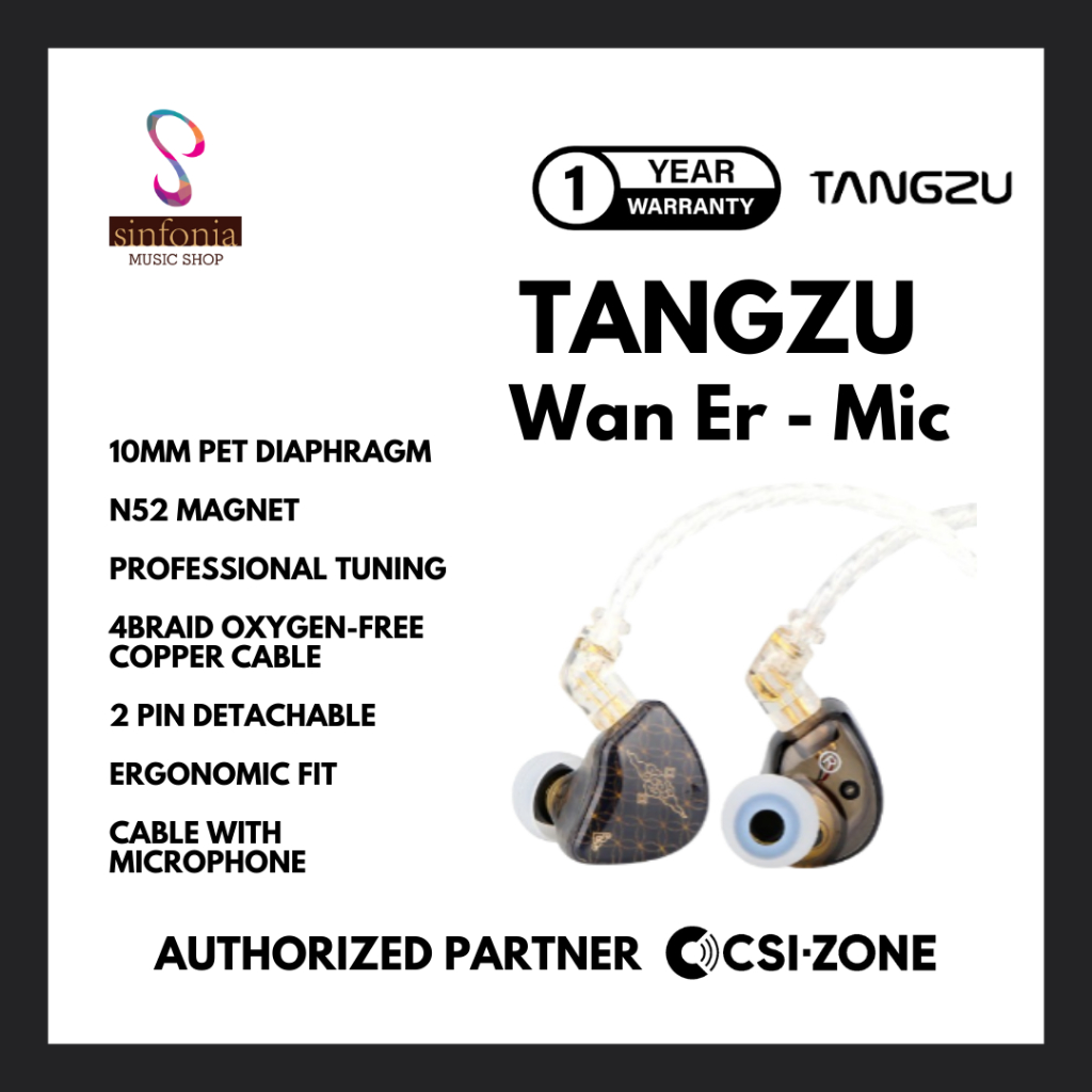Jual Tangzu Wan Er / WanEr SG 10MM PET Diaphragm In Ear Earphone with ...