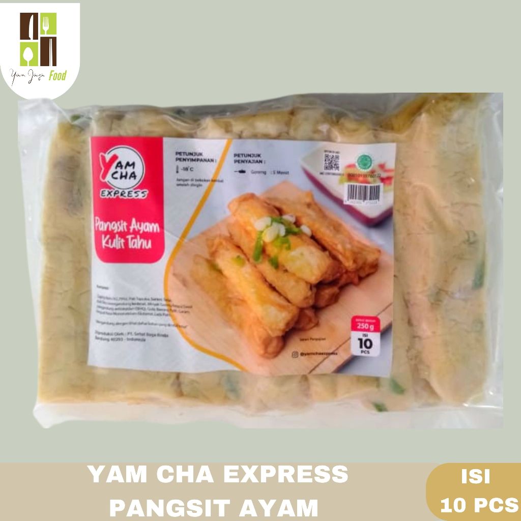 Jual Yam Cha Express Pangsit Ayam Kulit Tahu isi 10 Pcs 250g | Shopee ...