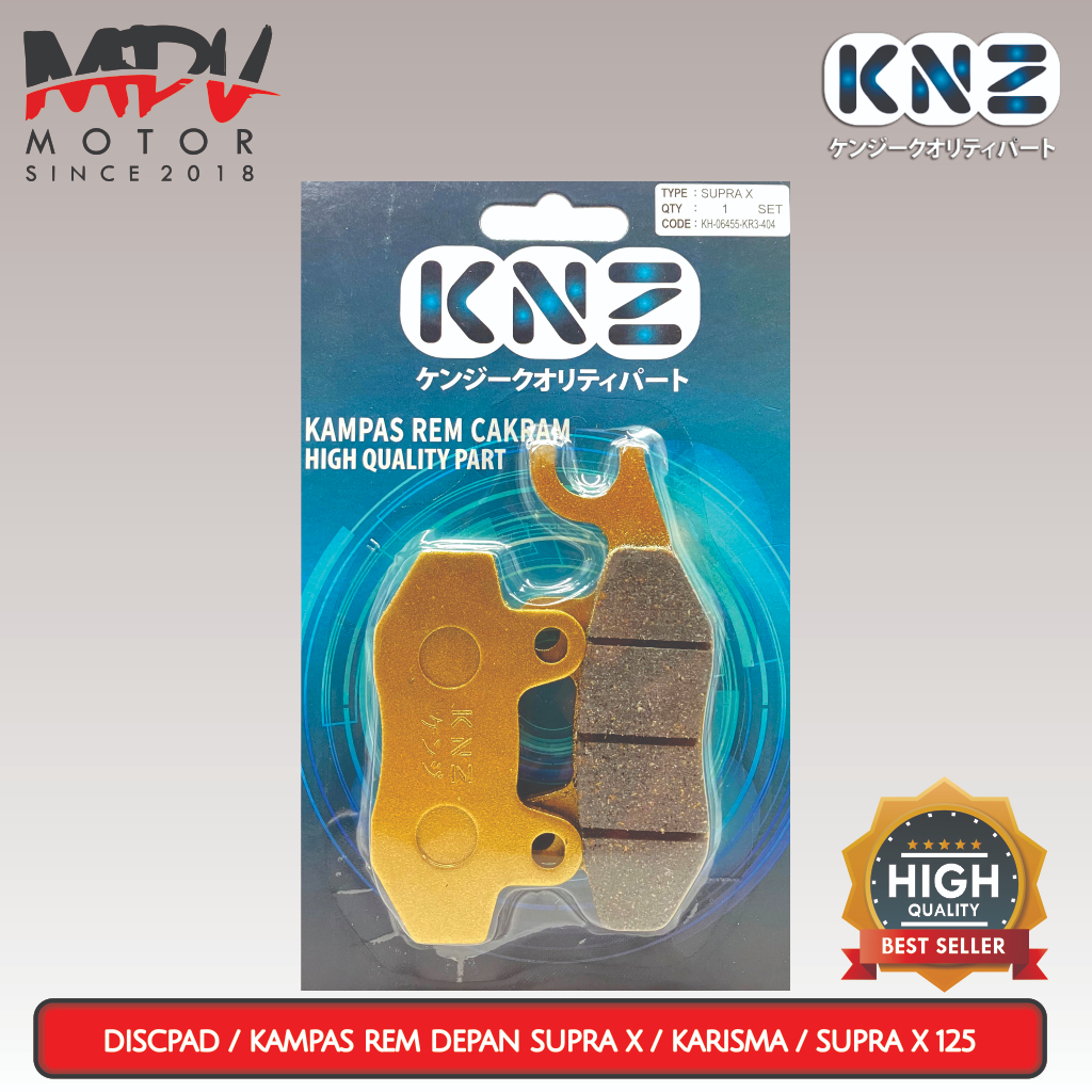 Jual DISCPAD KAMPAS REM DEPAN SUPRA X / KARISMA / SUPRA X 125 (KNZ ...