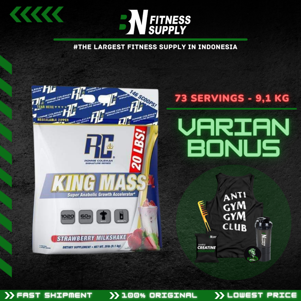 Jual RC Ronnie Coleman King Mass XL Gainer Protein | Shopee Indonesia