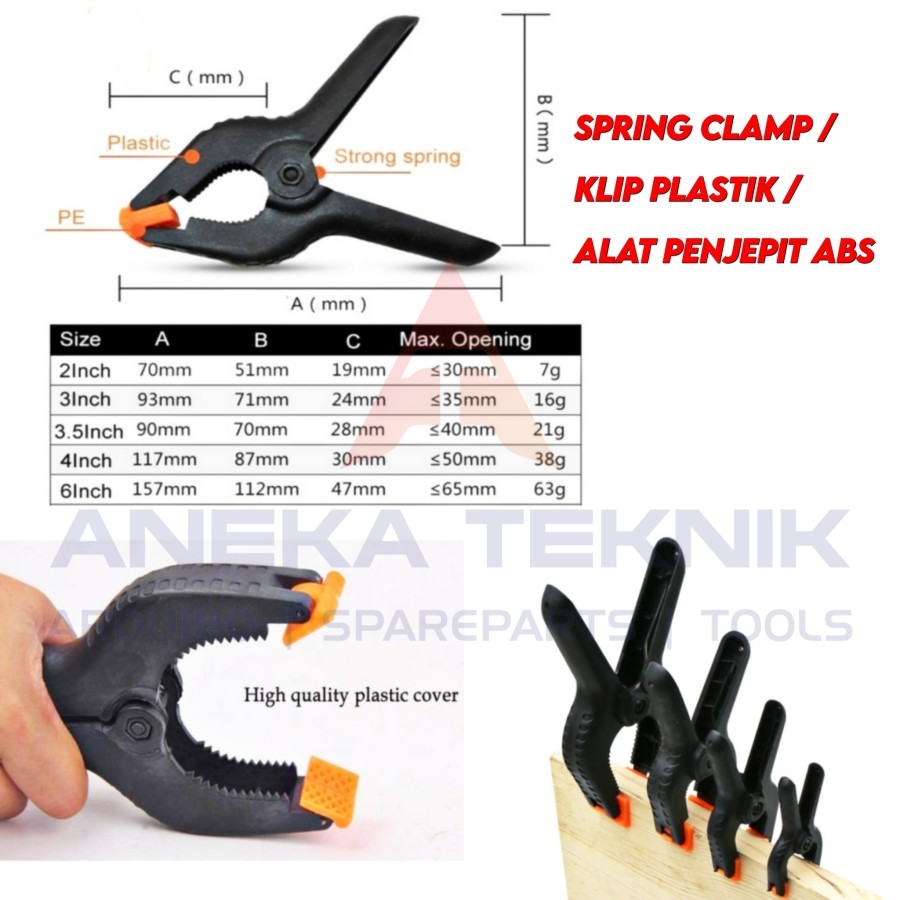 Jual Spring Clamp / Klip Plastik / Alat Penjepit Klem ABS | Shopee ...